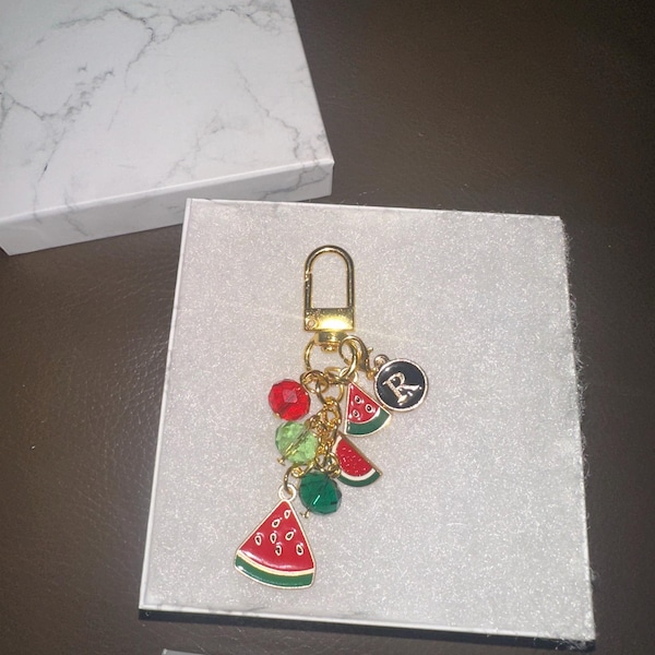 Fruit Purse Charm Watermelon Keychain for Purse Red Charm Bag Accessory ...