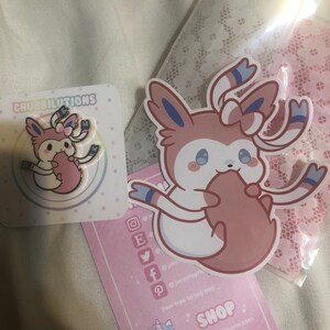 Cute Chubby Eeveelution Kawaii Fox Animal Eevee Enamel Pin | Etsy Canada
