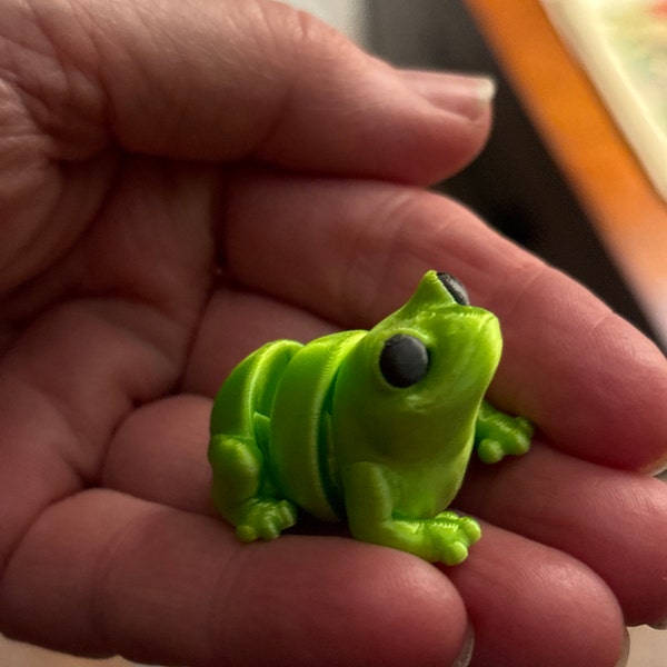 Fidget Frog Fidget Toy, Articulated Sensory Toy, Tiny Frogs, Flexible ...