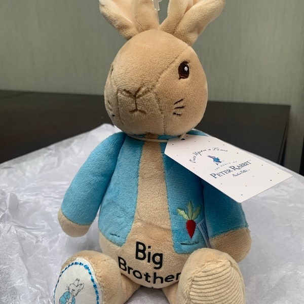 Personalised My First Peter Rabbit Plush | Custom Baby Gift | Soft Toy ...