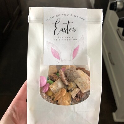 Happy Easter Gift Tag Template, Printable Bunny Ears Easter Basket ...