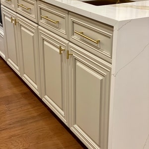 T Bar Gold Solid Brass Cabinet Handles Brass Door Pull - Etsy