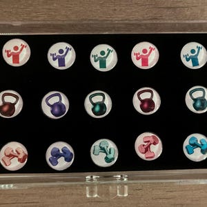10 Hospital Themed 1.25" Acrylic Round Fridge Magnets, Refrigerator ...