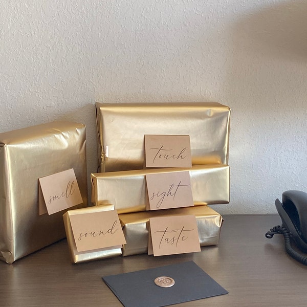 5 Senses Card Set Being With You Makes Perfect Sense I Love You With ...