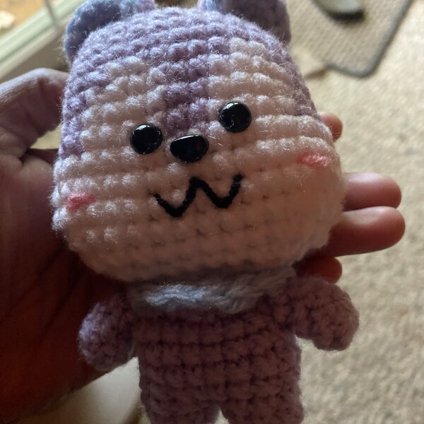 BTS Unmasked Mang Without Mask - J-hope BT21 Inspired Hand-crocheted ...