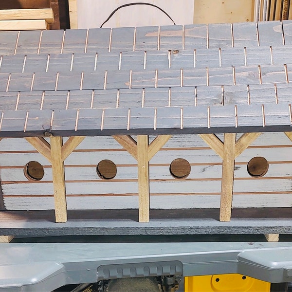 4 Picket Martin Box and Victorian Birdhouse Combo Plans, Purple Martin ...