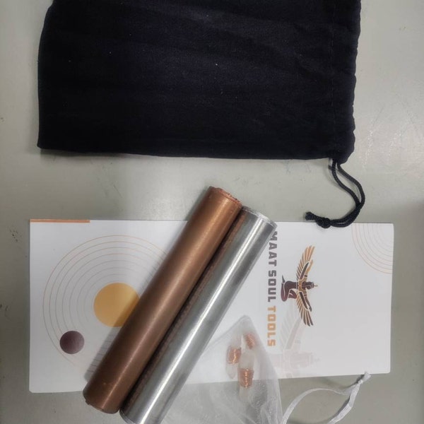 Egyptian Tuning Calibration Healing Rods of Maat - Copper & Zinc - Netu ...