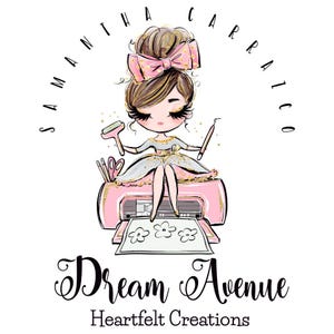 Craft Girl Logo, Crafty Girl Logo, Craft Shop Logo, Editable Craft Lady ...