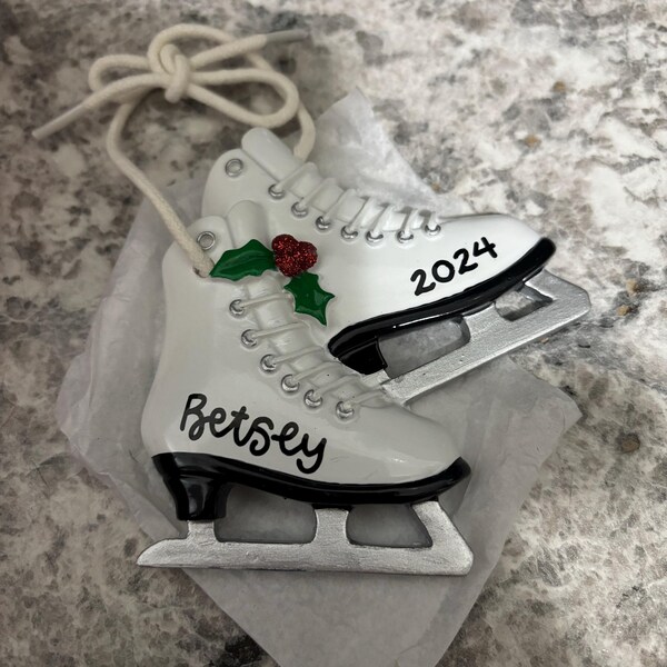 GYMNASTICS Glitter Pink Ornament | Hand Personalized • Ceramic ...