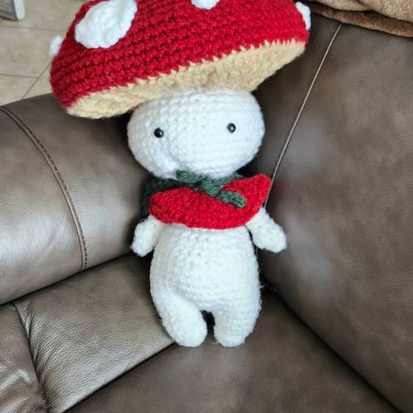 Crochet Mushroom Doll Pattern: Prince Kinoko Amigurumi (digital Pattern ...
