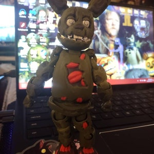 Springtrap - FNAF - Full Color Articulating Action Figure, Five Nights ...