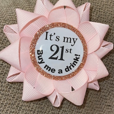 It's My 21st Buy Me a Drink Pin, 21st Birthday Party Pin, Gift for 21 ...