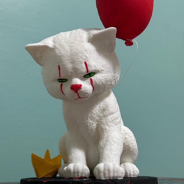 Pennywise Cat Stephen King IT 3d Printed Statue - Etsy