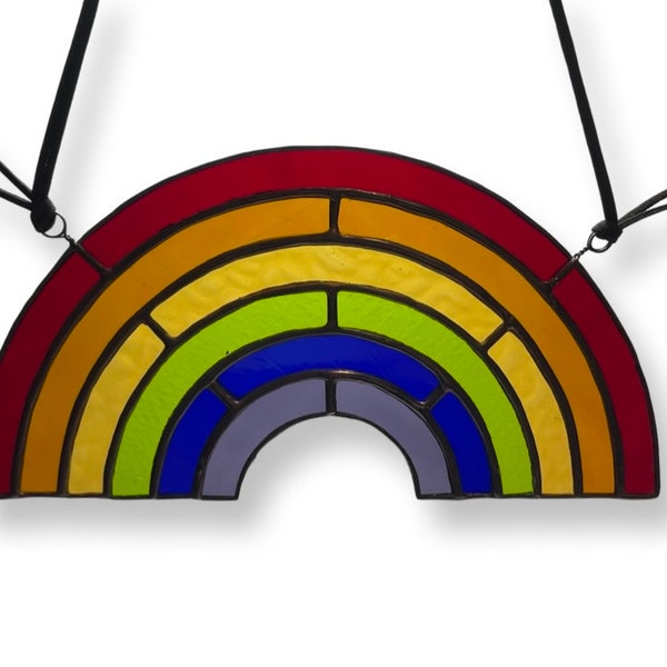 Rainbow Stained Glass Pattern - Etsy