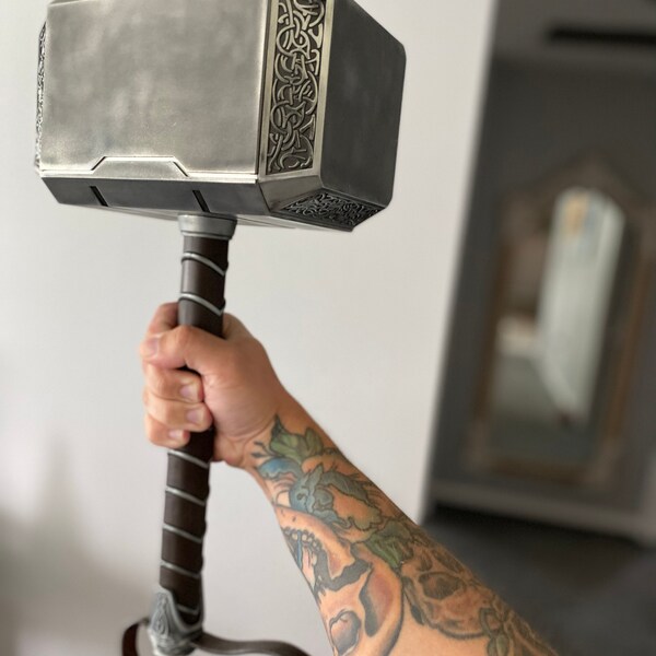 Thor Hammer Metal, Upgraded Version Thor Mjolnir, Thor Cosplay 1/1 ...