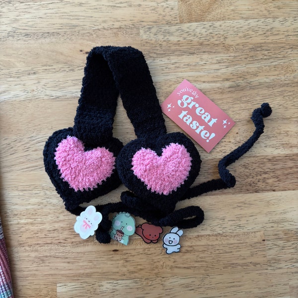 Purple Spiral Star Ear Muffs Crochet, Handmade Star Ear Muffs, Gift for ...