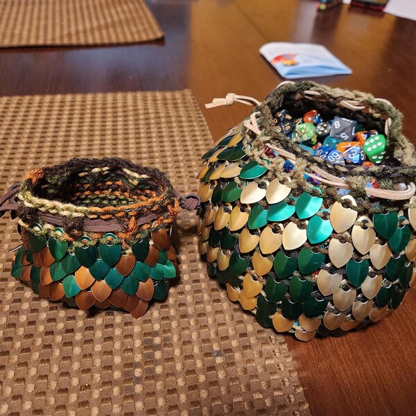 Scalemail Gauntlets Knitted Dragonhide Armor Bronze Warrior Choose Your ...