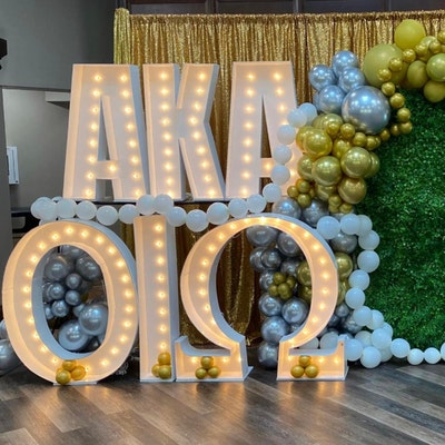 Omega Mosaic Template, Ω, Greek Letters Mosaic From Balloons, Sorority ...