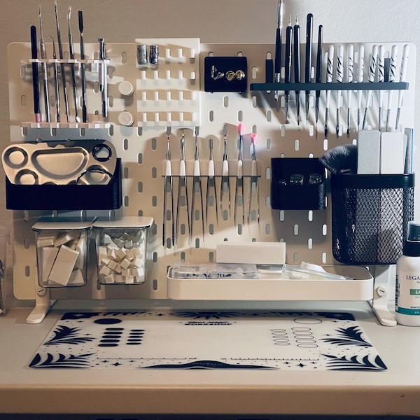 Paint Tubes Organizer for up to 8 Mm for Skadis Style Pegboards - Tube ...