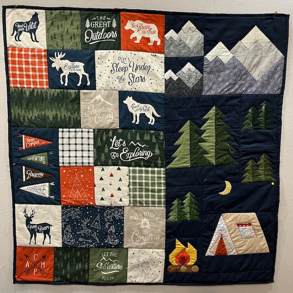 PDF Fall Camping Quilt Pattern - Mountains Quilt Pattern - Etsy