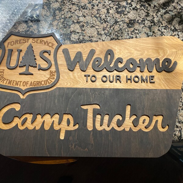 National Park Sign, Forest Service Welcome Sign, Welcome to Our Wedding ...