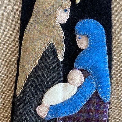 Pattern Only Bluebird Whimsy Wool Appliqué - Etsy