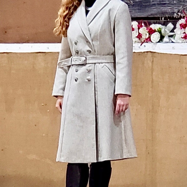 PDF Sewing Pattern | Fully Lined Elegant A-line Coat Pattern – Double ...