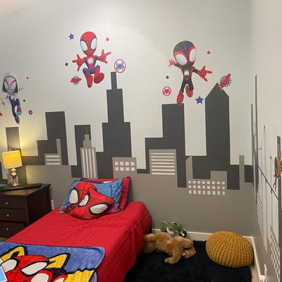 Superhero Children's Popular Characters Room Decorations Removable ...