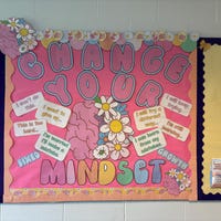 Change Your Mindset Bulletin Board, Growth Mindset, Pastel Classroom ...