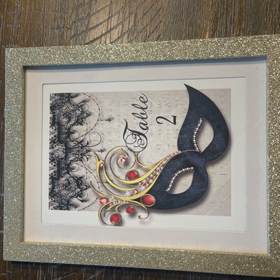 Wedding Masquerade Table Numbers 1-24, Wedding Table Numbers ...