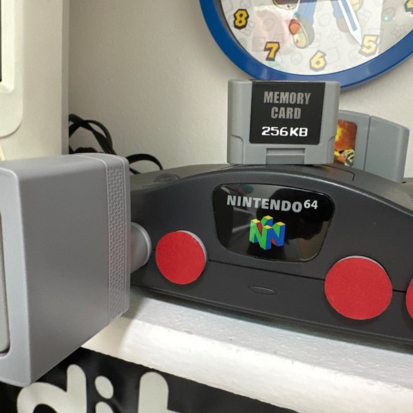 Nintendo 64 Memory Card, N64 Pak Standard 256kb to Save Game Progress ...