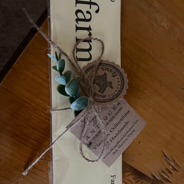 FARMHOUSE Flash Cards LARGE Vintage Inspired Word Flashcard SET of 8 ...