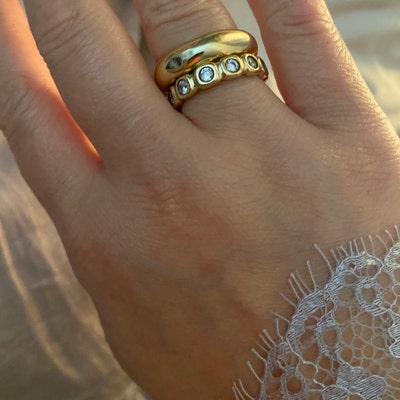 Organic Bronze Ring, Organic Bronze Stackable Ring, Bronze Stacking ...