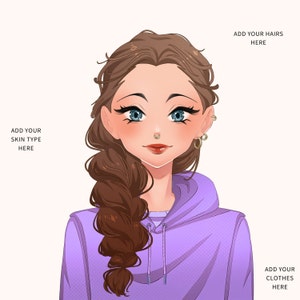 Avatar Custom Kit, Canva Template, Avatar Bundle, Portrait Personalized ...