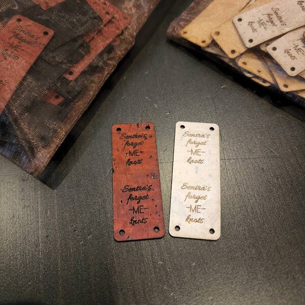 20 Cork Labels 0.85x2.25 Inches - Made From Cork Fabric - Cork Labels ...