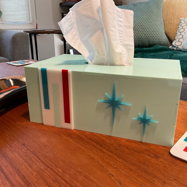 Mid Century Modern "modline" Tissue Box Cover | Retro Home Decor ...