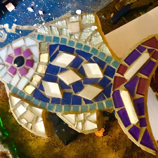 Mosaic Shark - Etsy