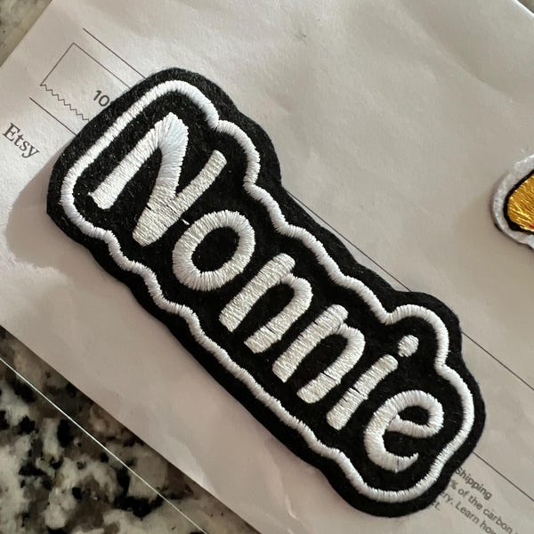 Personalized Name Embroidered Patches, Custom Name Patches Die Cut, Iron on Embroidery Name Text ...