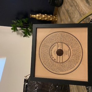 3rd Anniversary Gift First Favorit Dance Song Personalized Leather ...