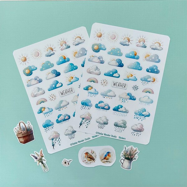 Sticker Sheetrose Bird Haven: A Cottage Garden Where Roses Bloom and ...