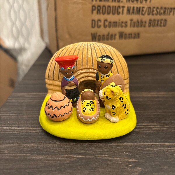 Argentinian Nativity Scene - Handmade in Clay - 1 Block - 3.1"x2"x3.1 ...