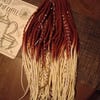 Wool Dreads Ombre Brown on Blond Dreadlocks Threads, Ribbons Boho ...