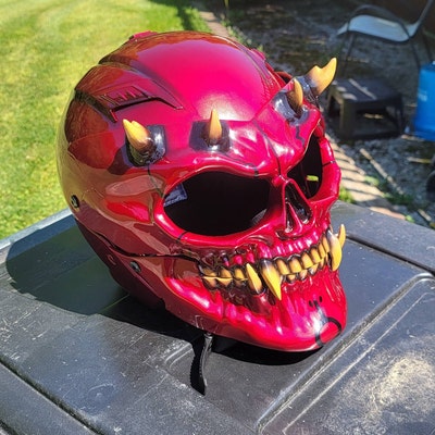 Red Color Predator Motorcycle Helmet Custom DOT & ECE Approved - Etsy