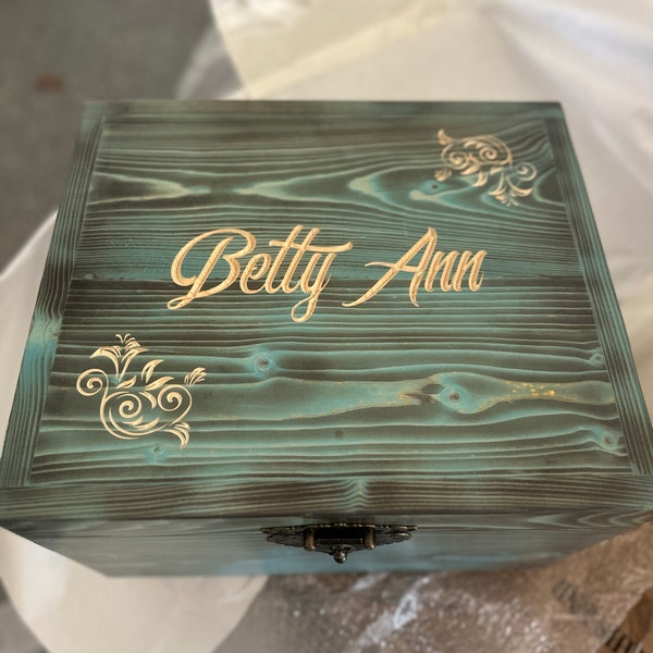 Personalized Wooden Box With Lock, Mens Valet Box Gift for Him ...