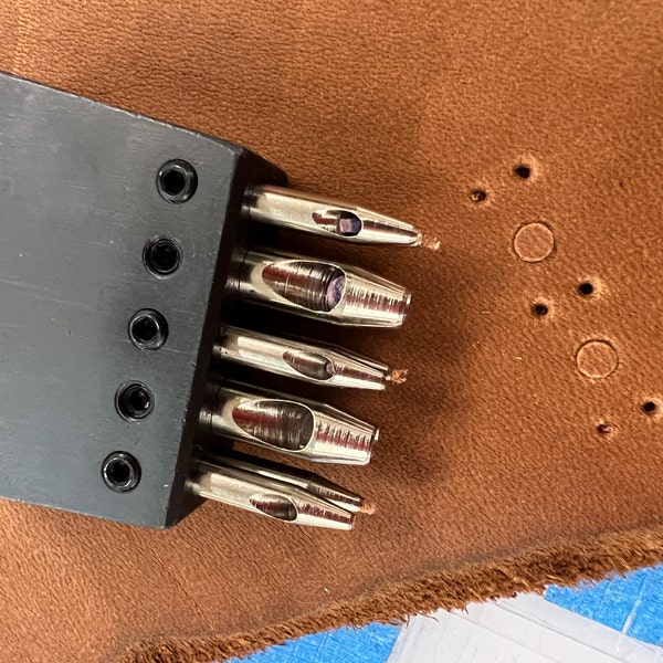 Leathercraft Hole Punch Tool - Black Brogue Punch -leather Shoes/belt ...