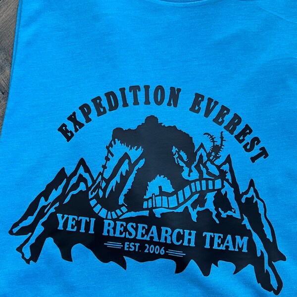 Expedition Everest Disneyworld Ride Yeti Research Team Silhouette ...