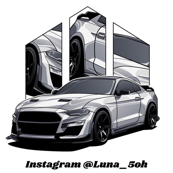 Custom Car Vector Art: Personalized Car Drawing Gift (digital File) - Etsy