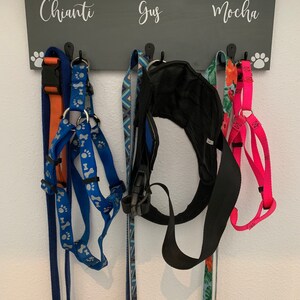 Doggie Leash Holder Collar Holder Leash Sign Organizer | Etsy