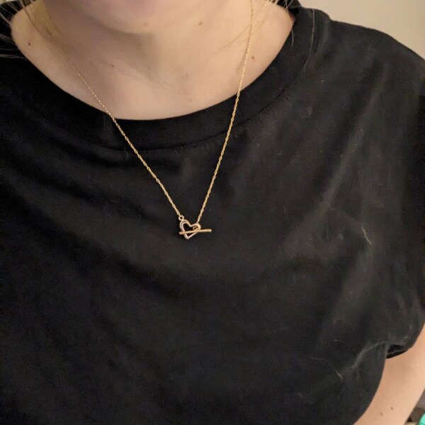 Tiny Gold Diamond Necklace Tiny Diamond Charm on 14K Gold Filled Chain ...