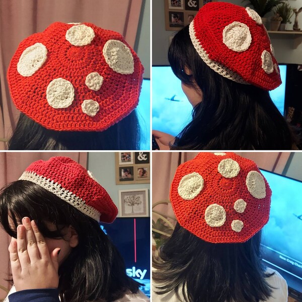 Crochet Mushroom Toadstool Hat *PATTERN ONLY* - Etsy